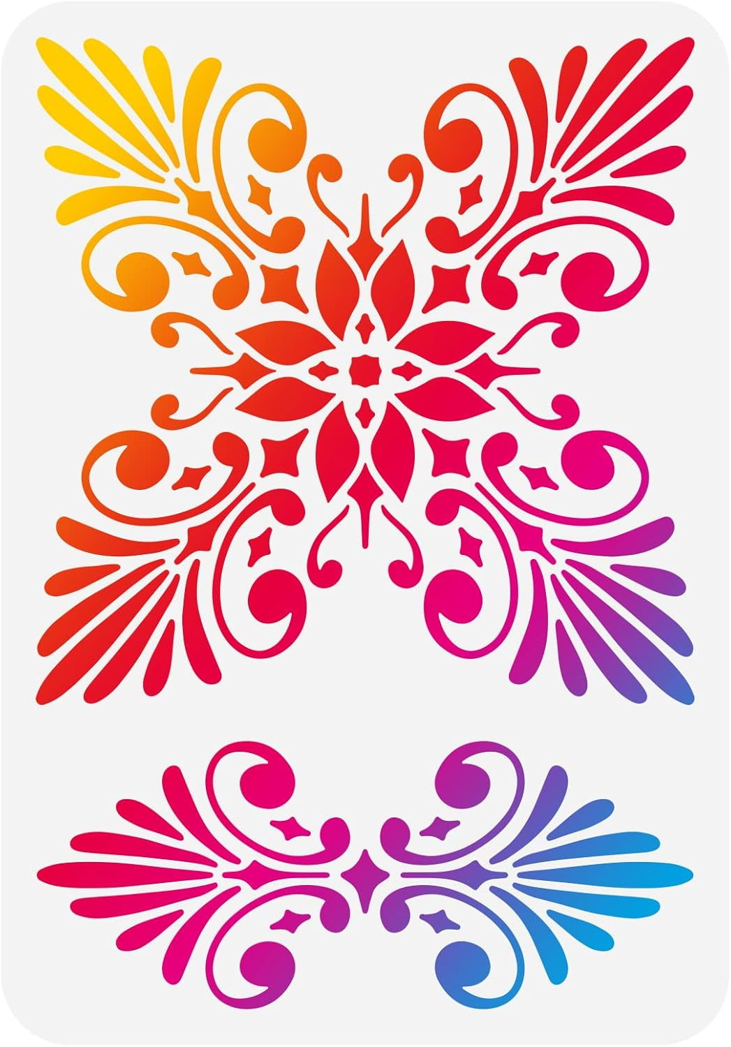 Ceramic Tile Border Stencil Template 8.3x11.7 inch 2 Styles Reusable ...