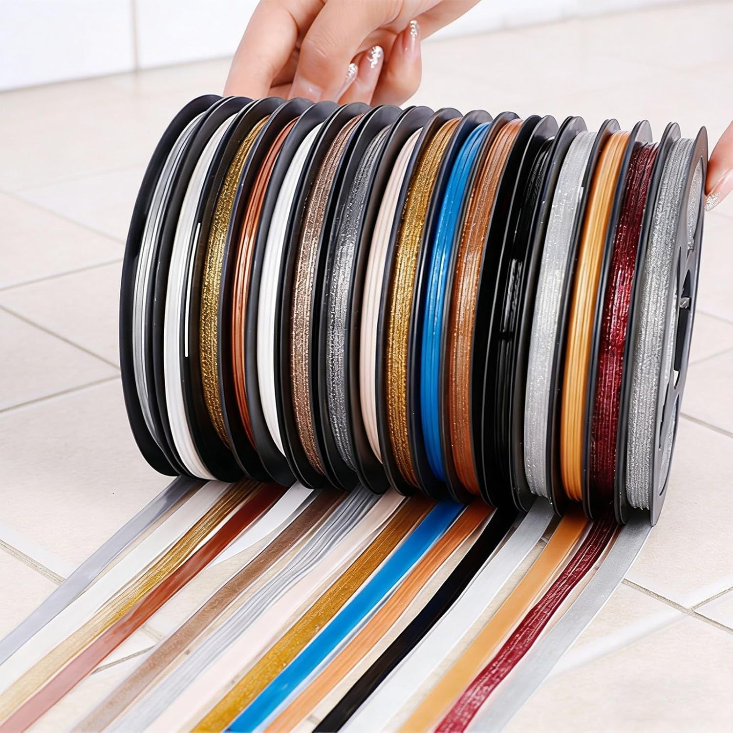 Ceramic Tile Gap Tape,Waterproof Wall Gap Sealing Self Adhesive Trim ...