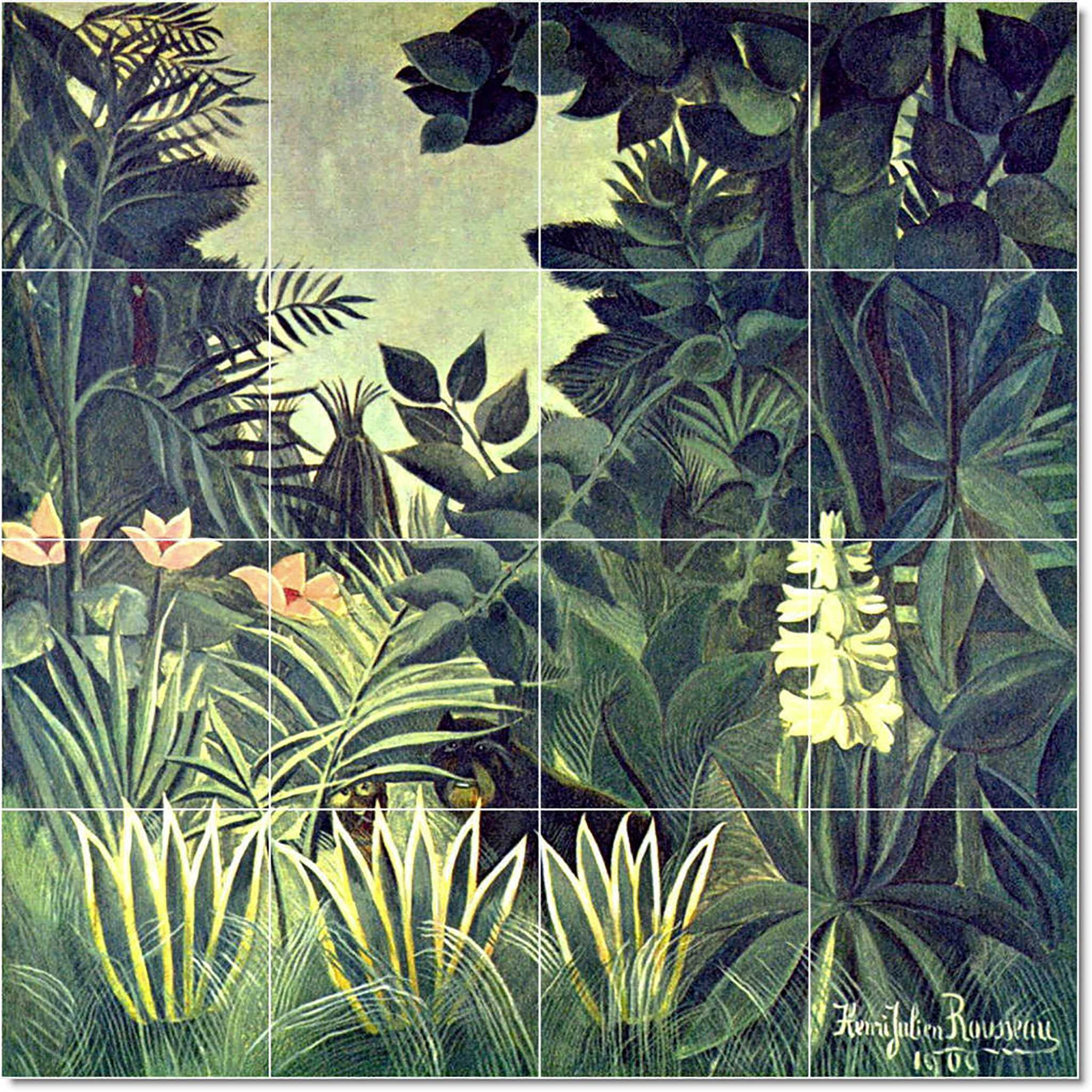 Ceramic Tile Mural-Jean-Jacques Rousseau Poster Art Tile Mural Modern ...