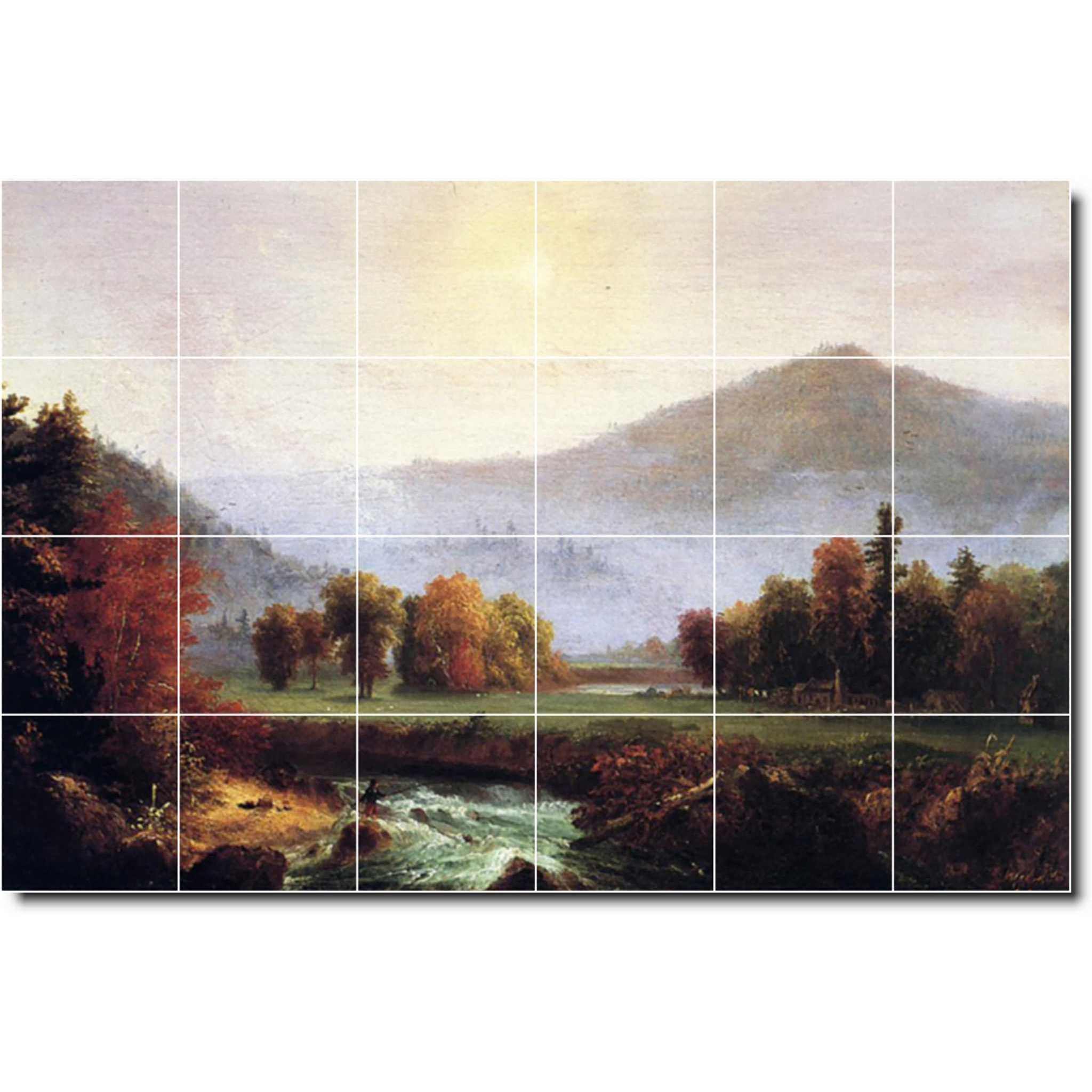 Ceramic Tile Mural-Thomas Cole Landscapes Painting 450. 48" w x 32" h ...