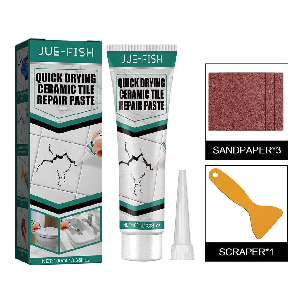 Ceramic Tile Repair Paste Kit Quick Drying for Ceramic Tub Toilet Stone ...