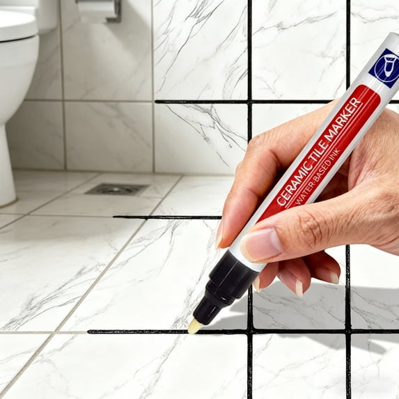 Ceramic Tile Seam Repair Pen, Paint Touch Up Pen, Stain Remover Pen ...