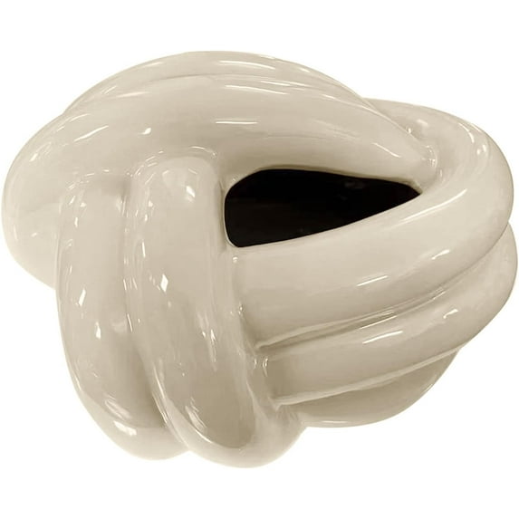 Ceramic Tissue Box Fun Knot Napkin Holder For Bathroom Countertop Home ...