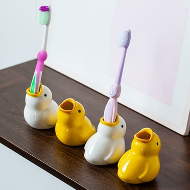 ROSENICE Toothbrush Hanging Wall 2Pack PET Toothbrush Rack Simple Chic ...