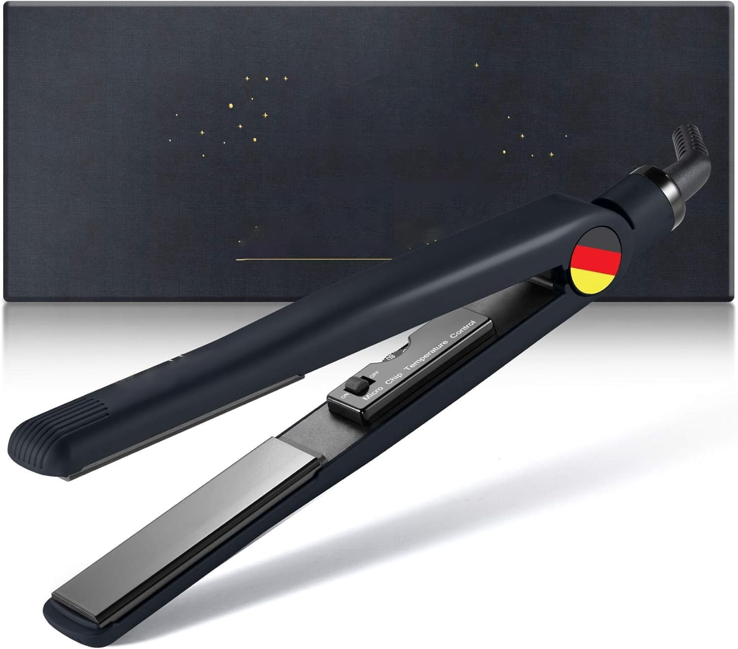 Ceramic Tourmaline Hair Straightener, 1 inch, Adjustable Temperature ...