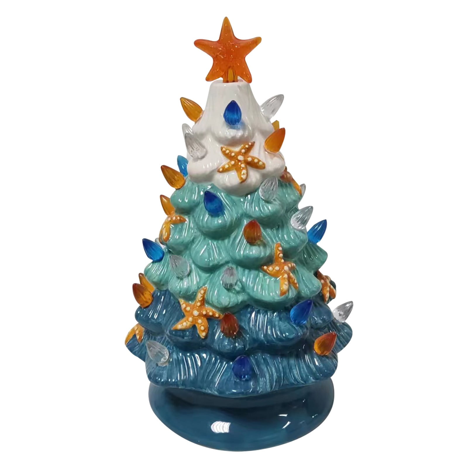 Ceramic Tree Decor Tabletop,Ceramic Tree Decorative Black With Lights ...