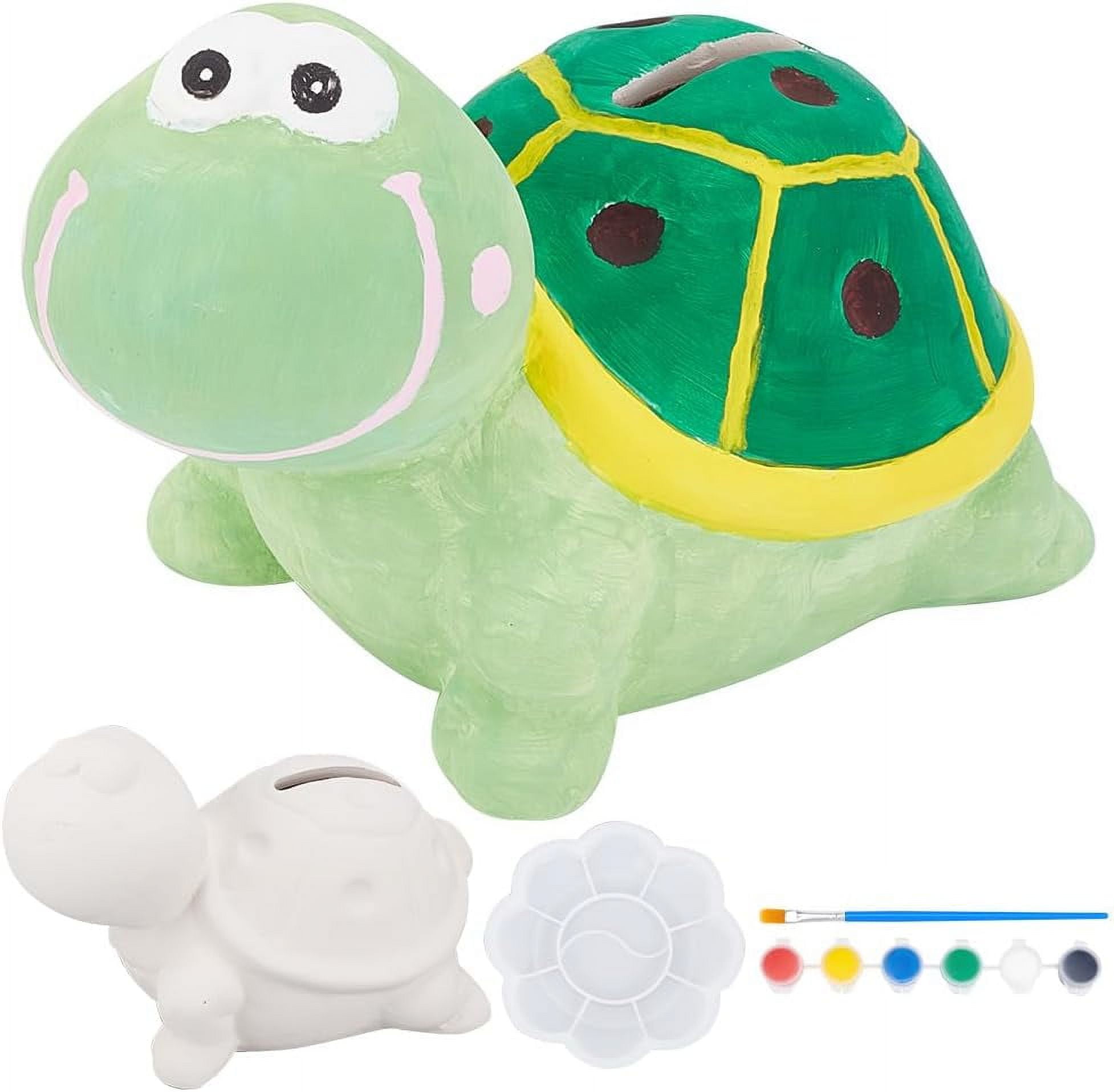 Ceramic Turtle Paint Decorate Your Own Turtle Piggy Bank DIY Arts and ...