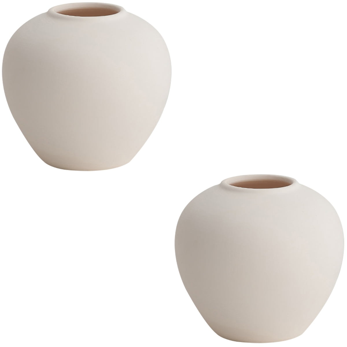 Ceramic Vase Flower Arrangement Container 2 Count Desk Ceramics Pots ...