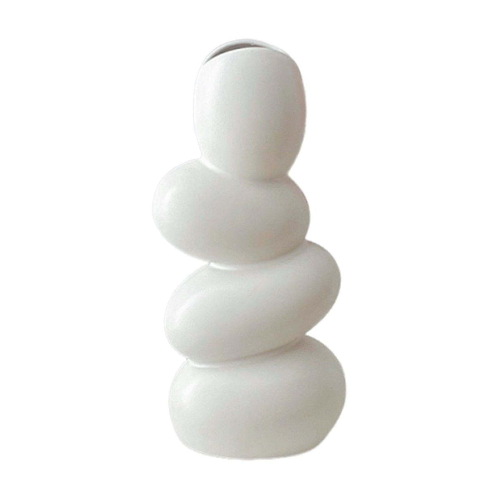 Ceramic Vase Irregular Aesthetic Vases, Personality Geometric Flower ...
