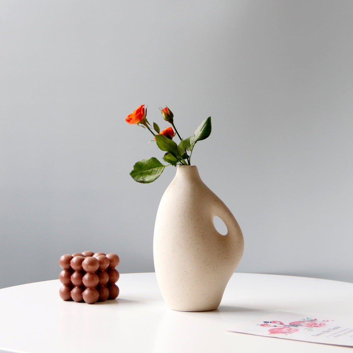 Ceramic Vase Irregular Ceramic Flower Vase Pampas Vases For Modern Home ...
