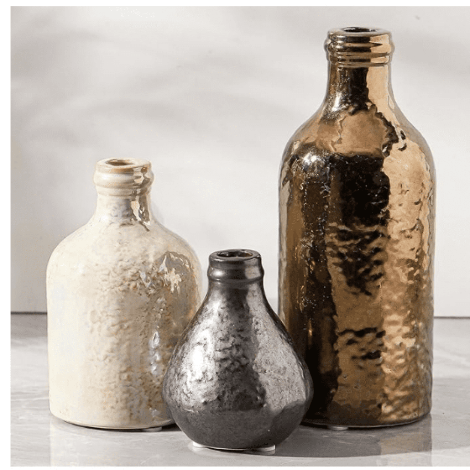 Ceramic Vase Set of 3 | Decorative Vases Home Decor | Boho Modern ...