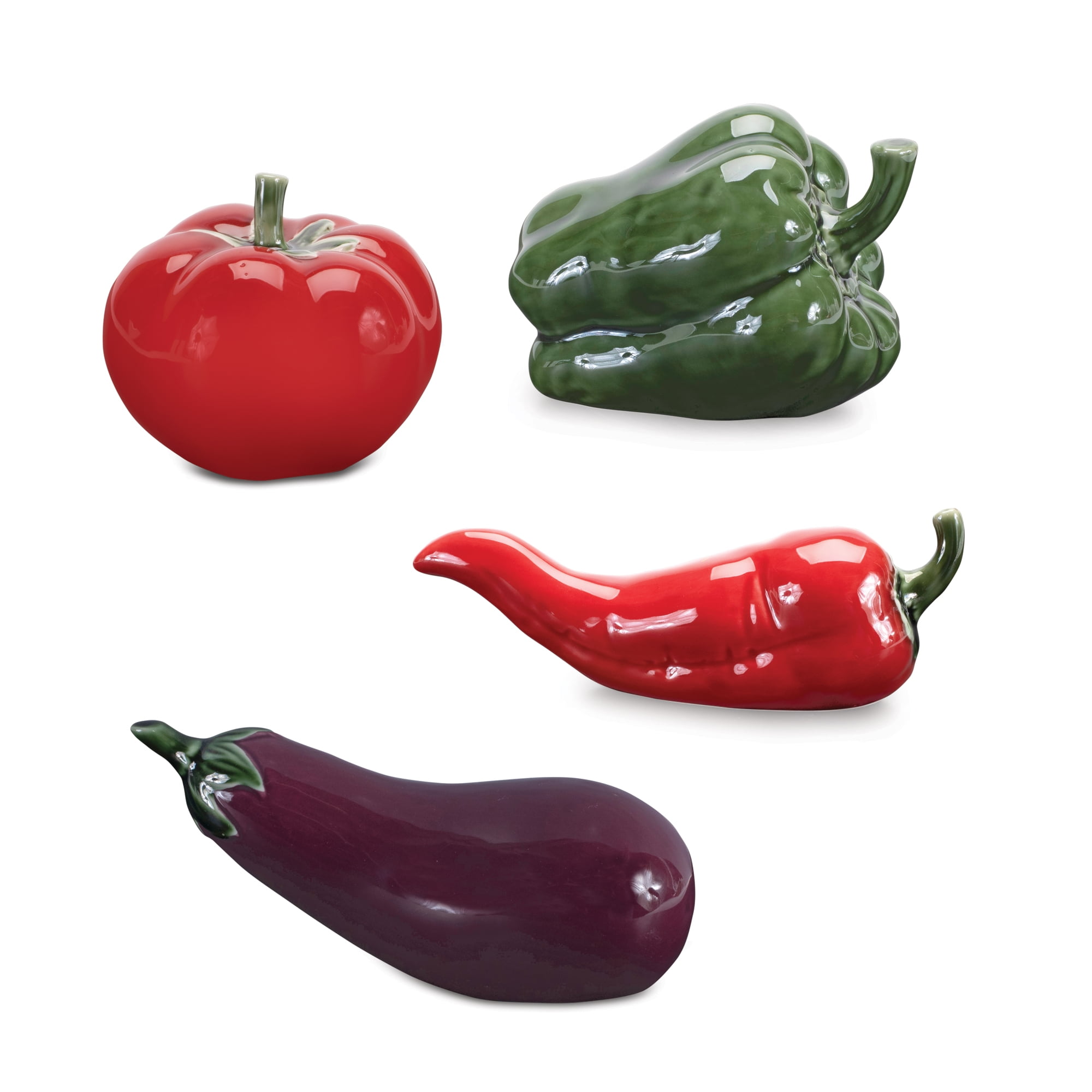 Ceramic Vegetable Decor (Set of 4) - Walmart.com