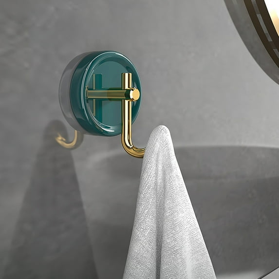 Ceramic Wall Hook with Metal Hook | Adhesive Mount No Drilling ...