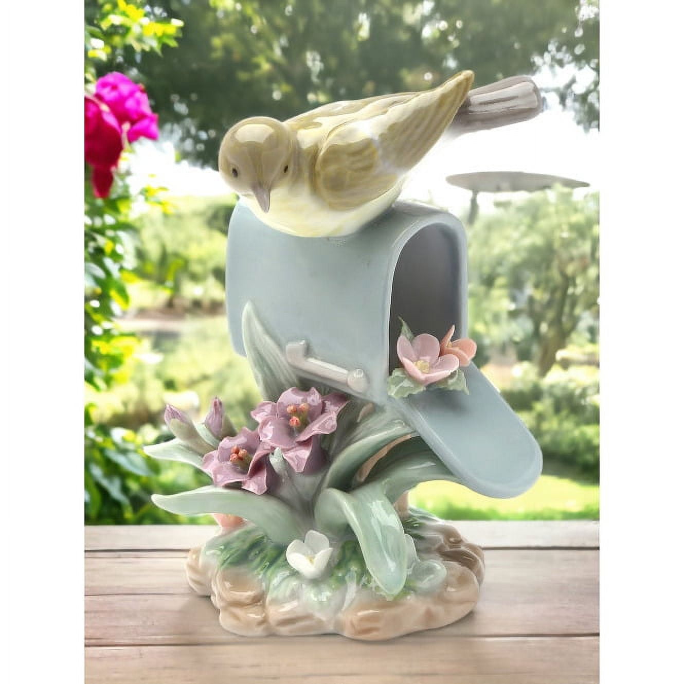 Ceramic Warbler Bird Mailbox Decor 5in Vintage Mom Birdwatcher ...