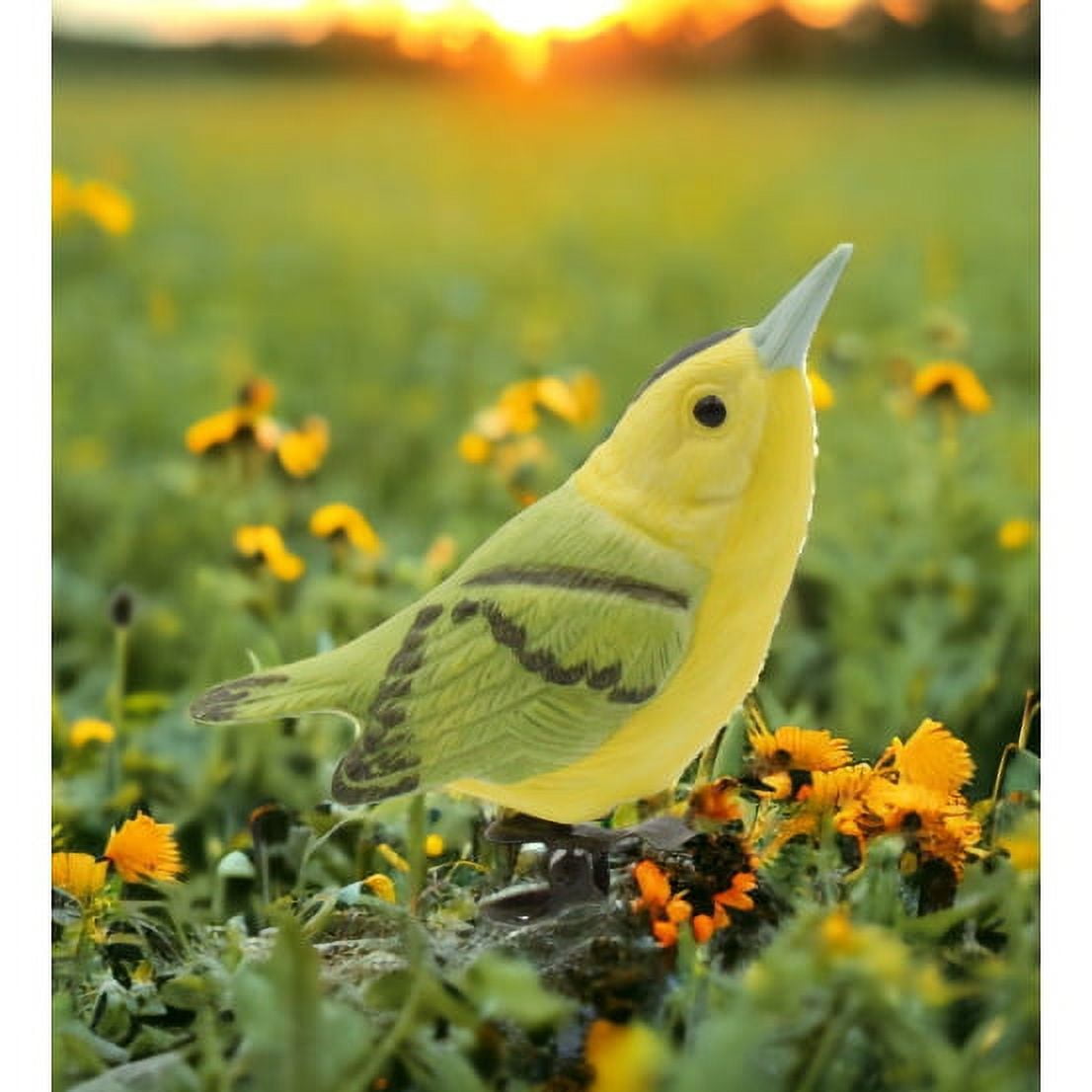 Ceramic Wilson Warbler Bird Clip-On Home Birdwatcher - Walmart.com