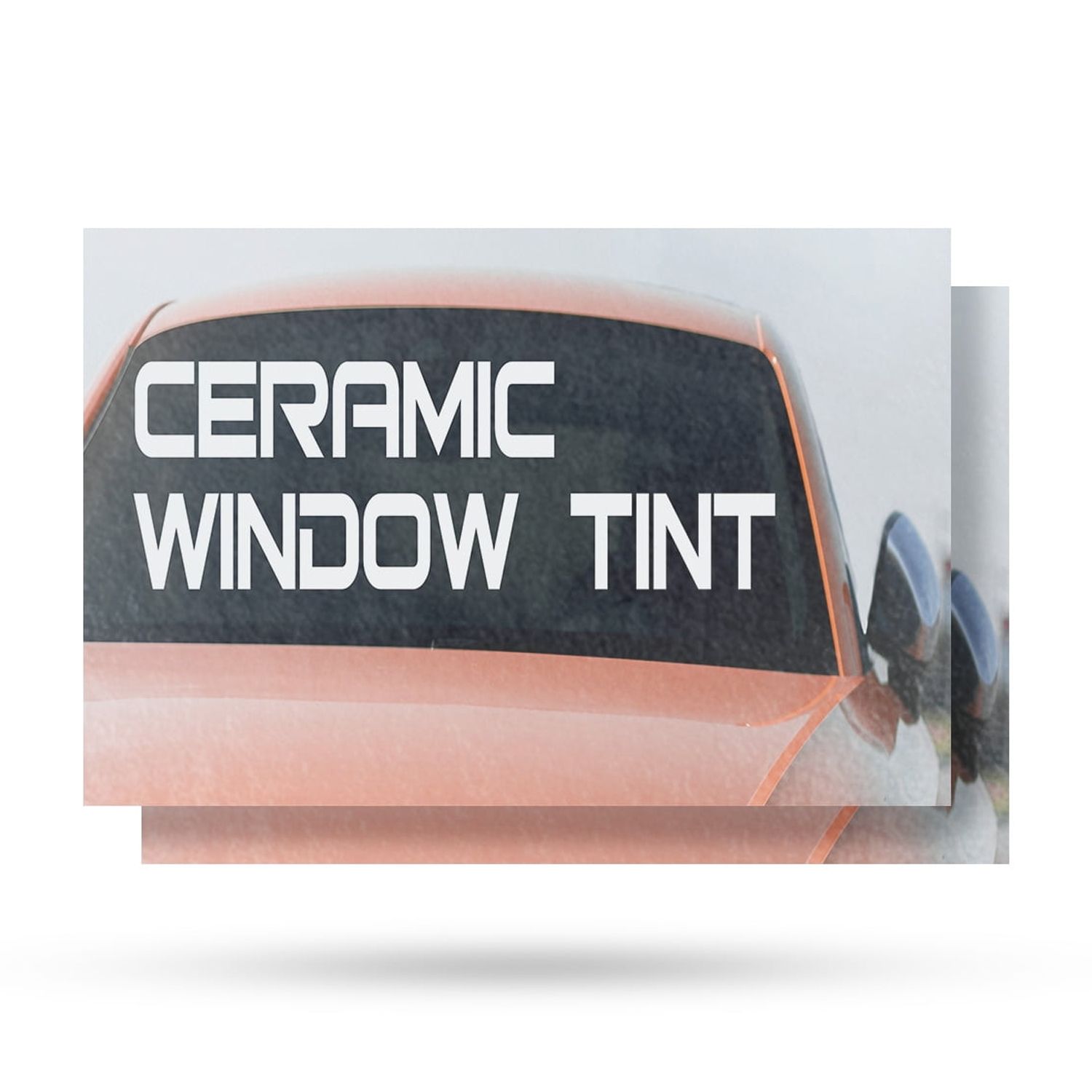 Ceramic Window Tint Vinyl Decal 2 Pack of 18 Inch x 24 Inch ...