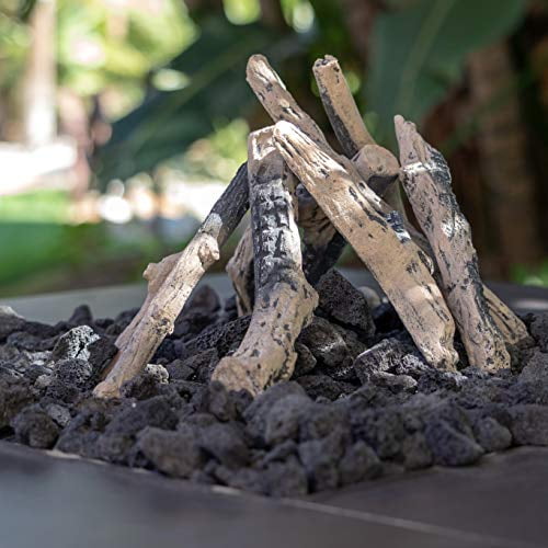 Ceramic Wood Fire Logs | Fireproof Ceramic Decorative Logs for Indoor ...