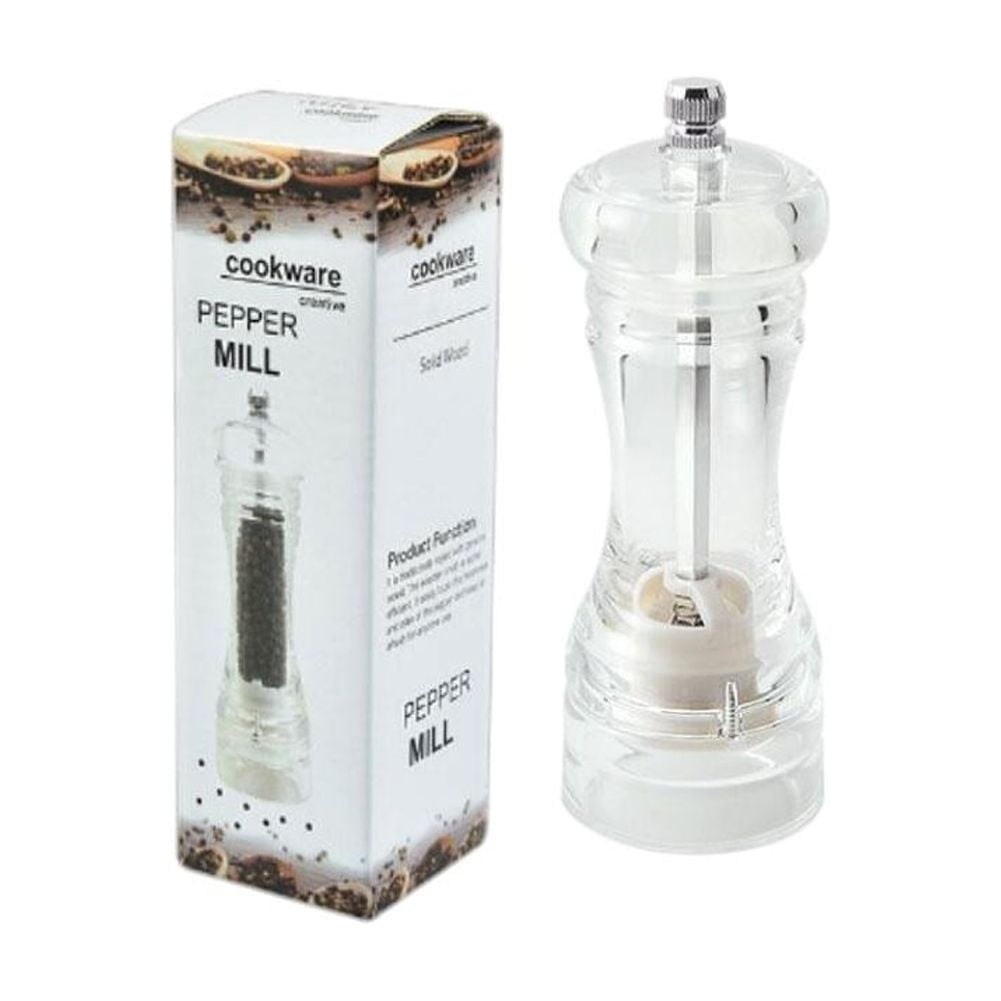 Ceramic and Acrylic Pepper Grinder with Stainless Steel Blades ...