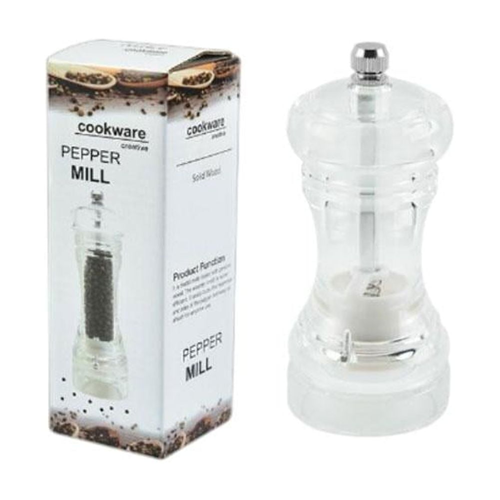 Ceramic and Acrylic Pepper Grinder with Stainless Steel Blades ...