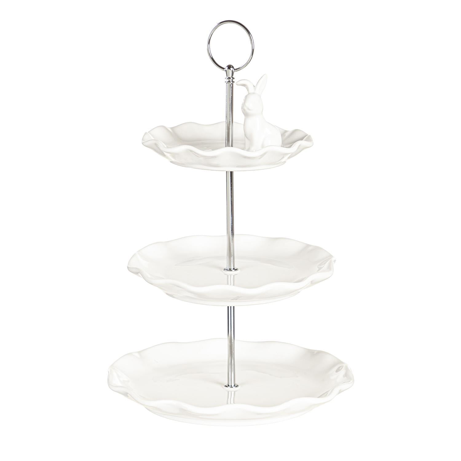Ceramic and Metal Three Tiered Server - Walmart.com