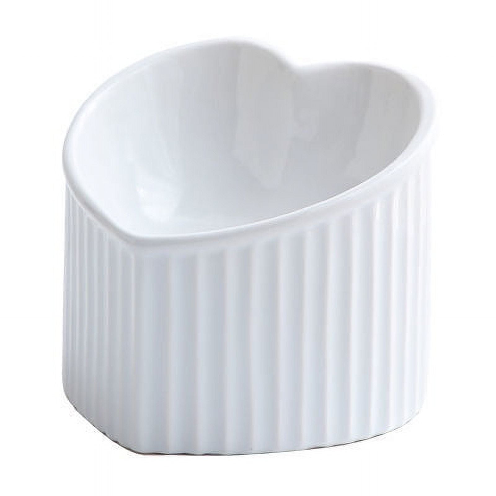 Ceramic cat love Bowl oblique mouth high foot neck protection bowl cat ...
