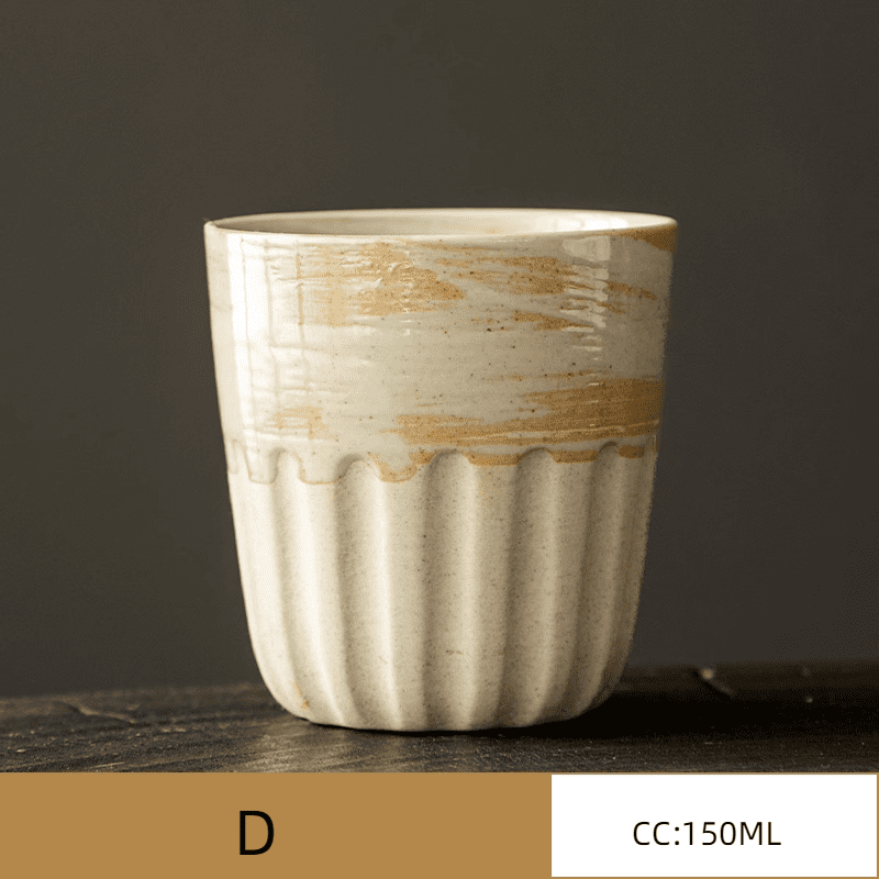 Ceramic cups Vintage No handle Coffee cups 150ML Water Mug Kung Fu Tea ...