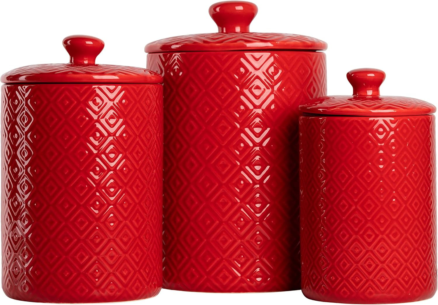 Ceramic kitchen jars, set of 3 - small, medium and large - Walmart.com