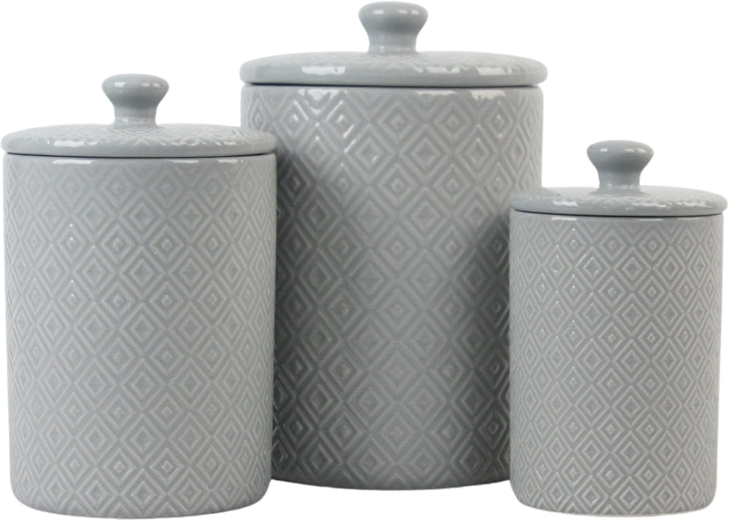 Ceramic kitchen jars, set of 3 - small, medium and large - Walmart.com