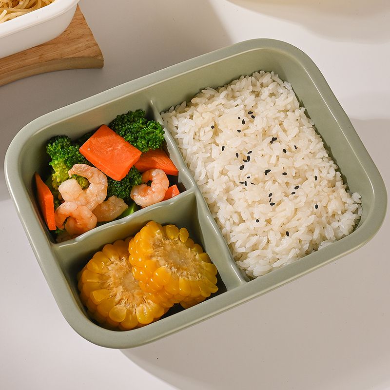 Ceramic lunch box microwave heating special bowl office worker lunch ...