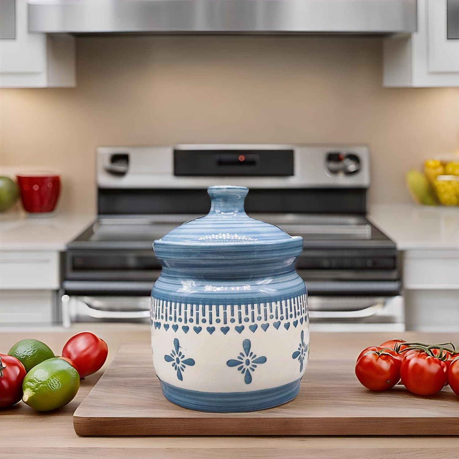Ceramic pickle jars 1000 ml Pottery Ceramic Storage Jar for Pickle ...