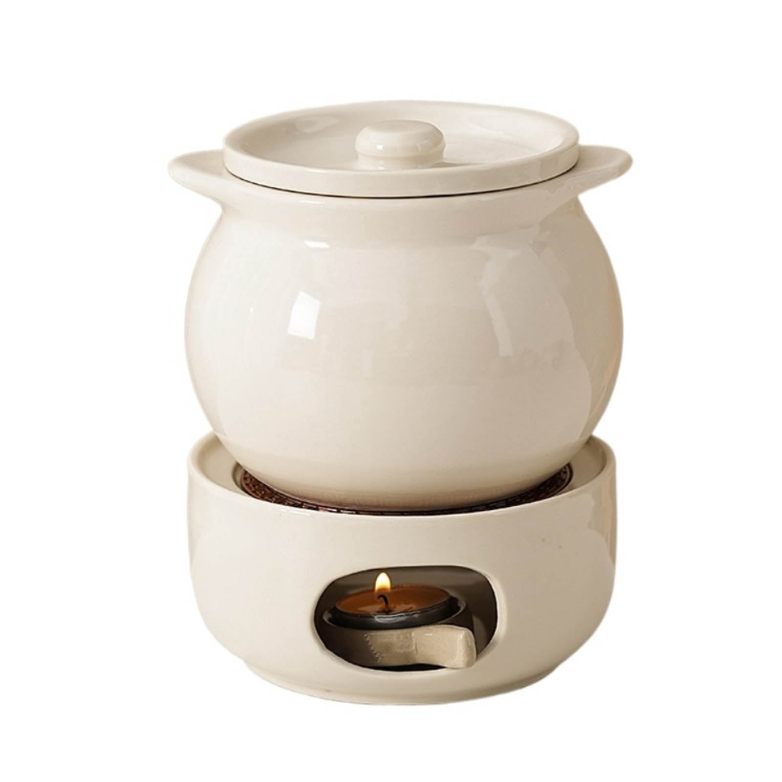 Ceramic pot, 800ml ceramic casserole pot, soup pot with heat-retaining ...