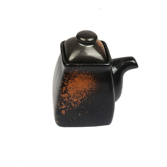 Ceramic soy sauce, soy sauce pot vinegar pot oil glass bottles with hot ...