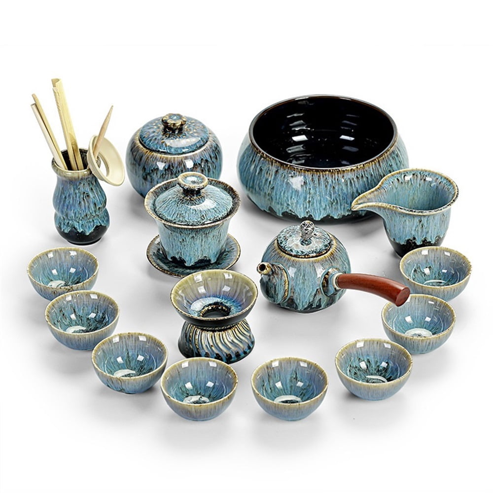 Ceramic tea bowl tea cup tea bowl office meeting tea set - Walmart.com