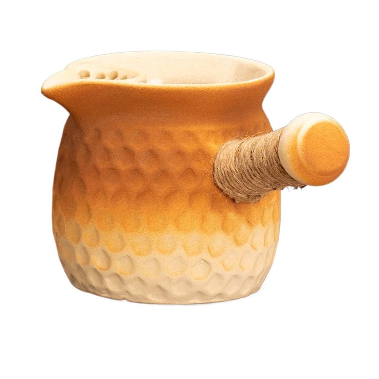 Ceramic teapot, ceramic teapot with side handle, roasted milk tea can ...