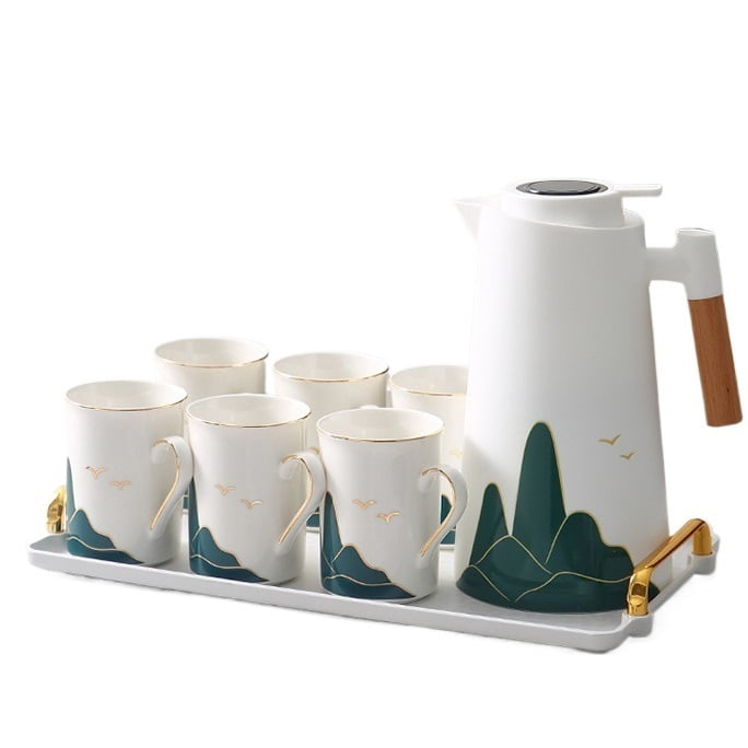 Ceramic water cup complete set combination cup kettle set cold water ...