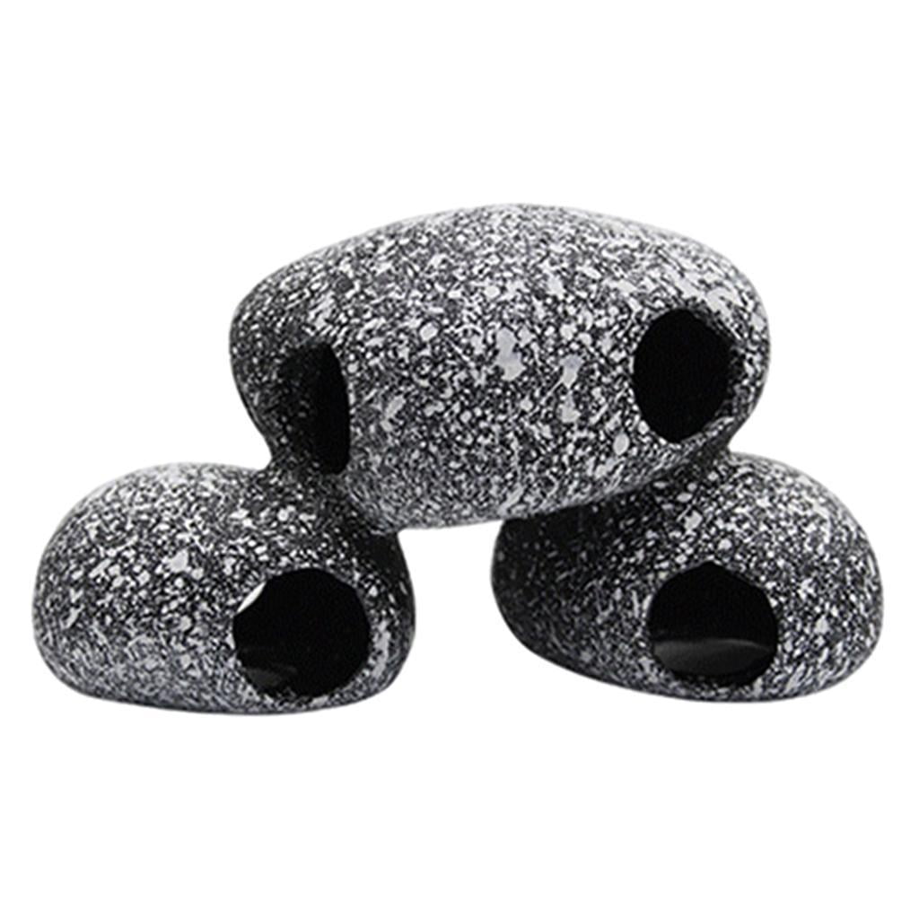 Ceramics Aquarium Cave Natural Rock Hideout Fish Tank Play Rest Stone ...