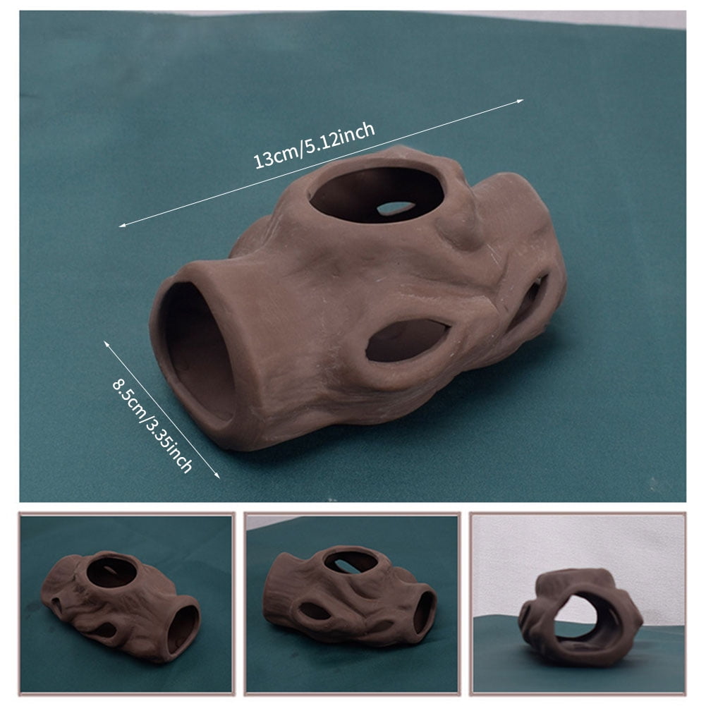Ceramics Aquarium Decoration Shrimp Fish Hatch Hiding Shelter Pottery ...