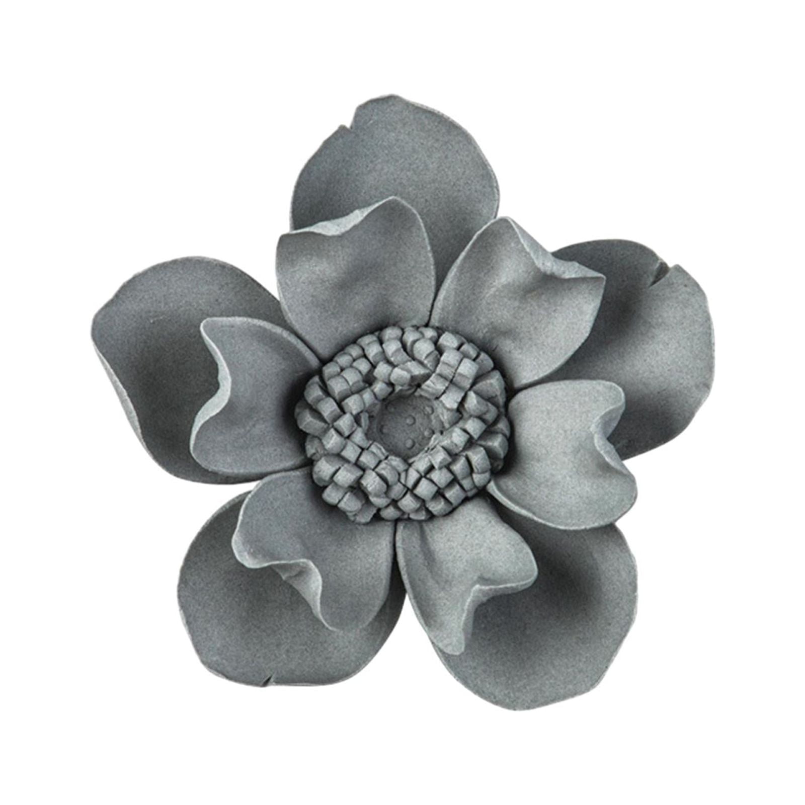 Ceramics Flower Hanging Wall Decor Ornaments 3D Floral Sculpture ...