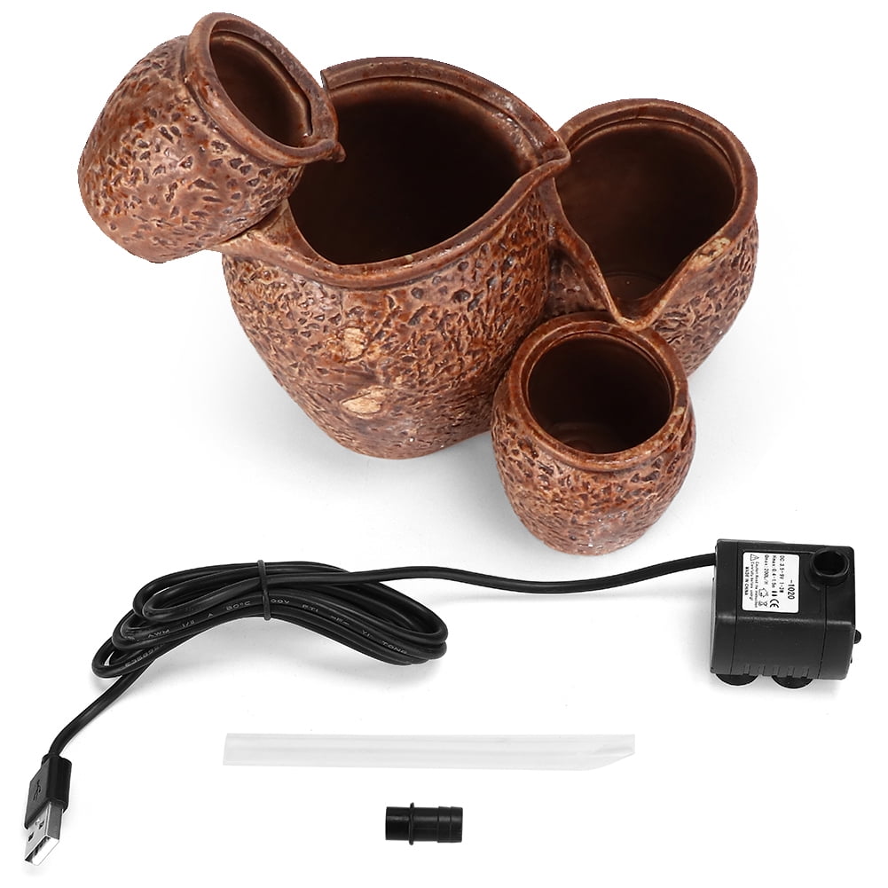 Ceramics Rural Brown USB Power Supply Pet Smart Automatic Cycle ...