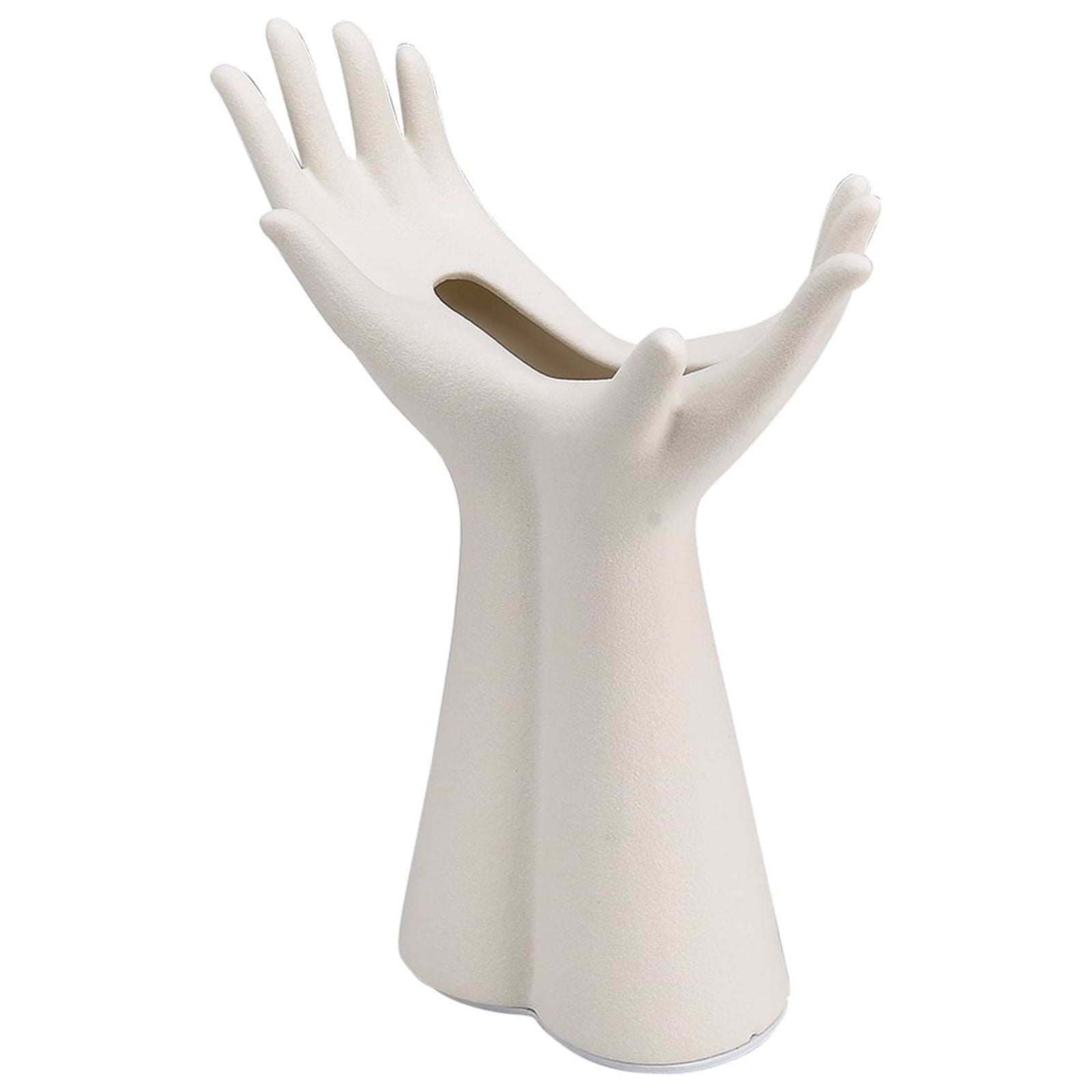 Ceramics Vase Modern Art Hand Desktop Decoration White Dining Room ...