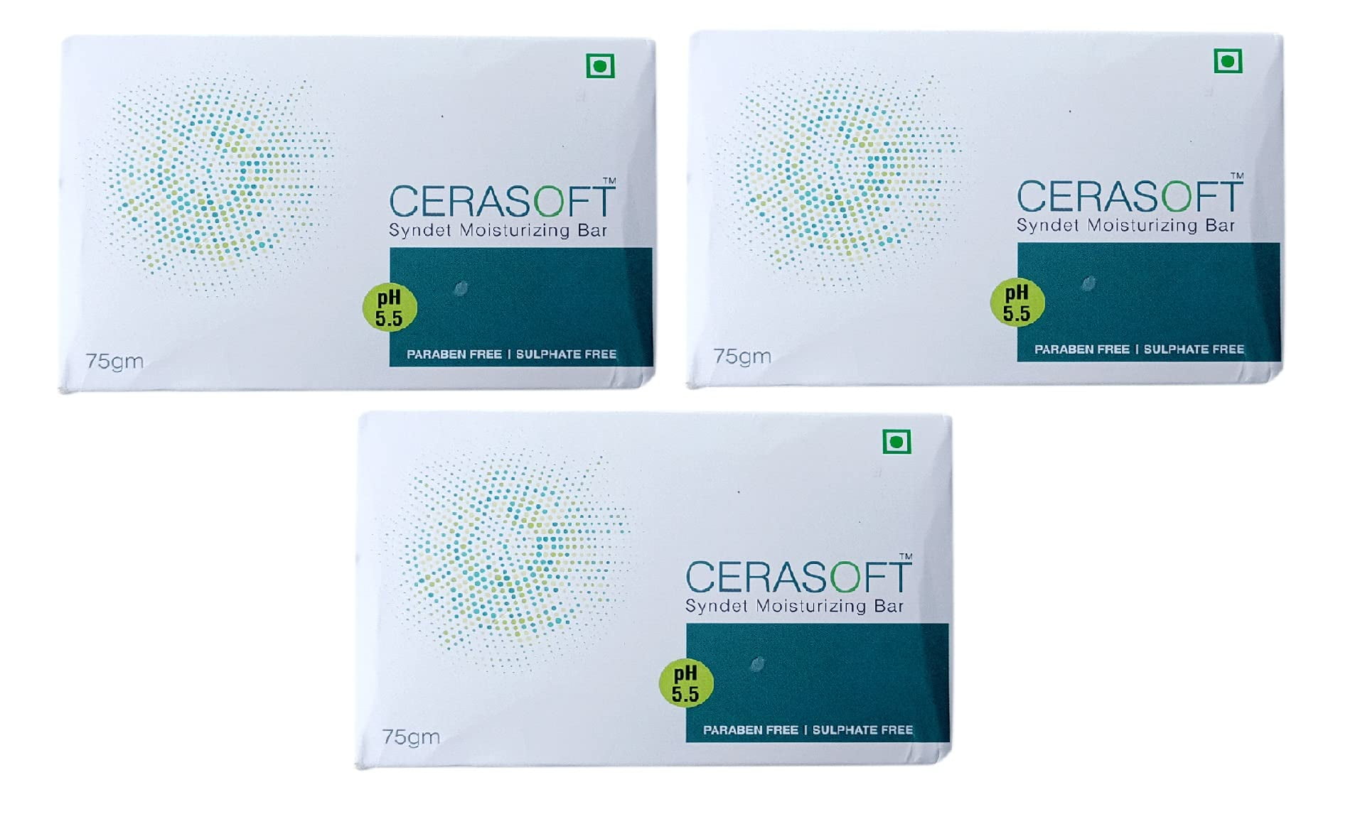 Cerasoft Moisturizing Syndet Bar(Soap) (Pack of 3 * 75Gm) - Walmart.com