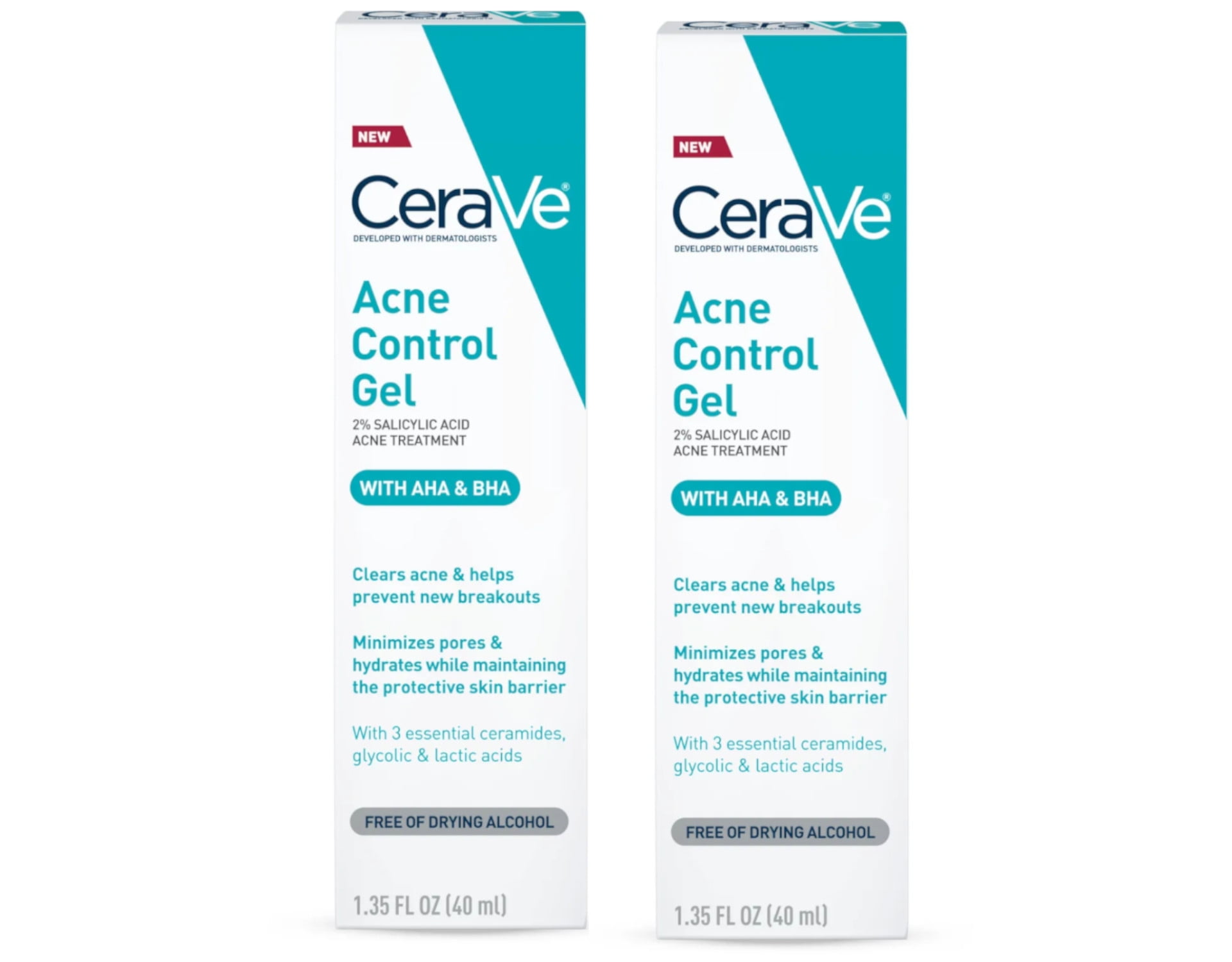 Cerave Acne Control Gel 2 Salicylic Acid Acne Treatment 1 35 Fl Oz