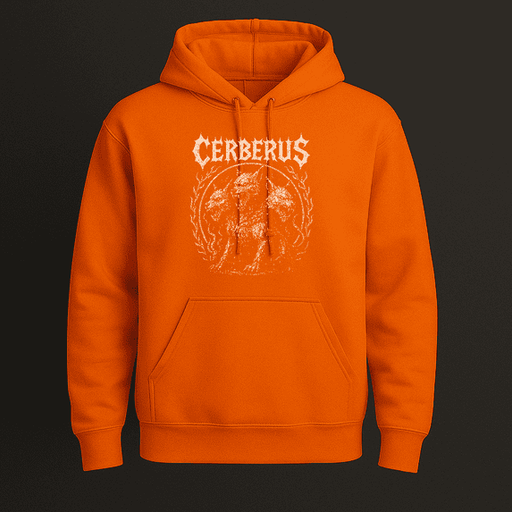 Cerberus Myth Hellhound Three Headed Retro Fantasy Graphic Hoodie Shirt ...