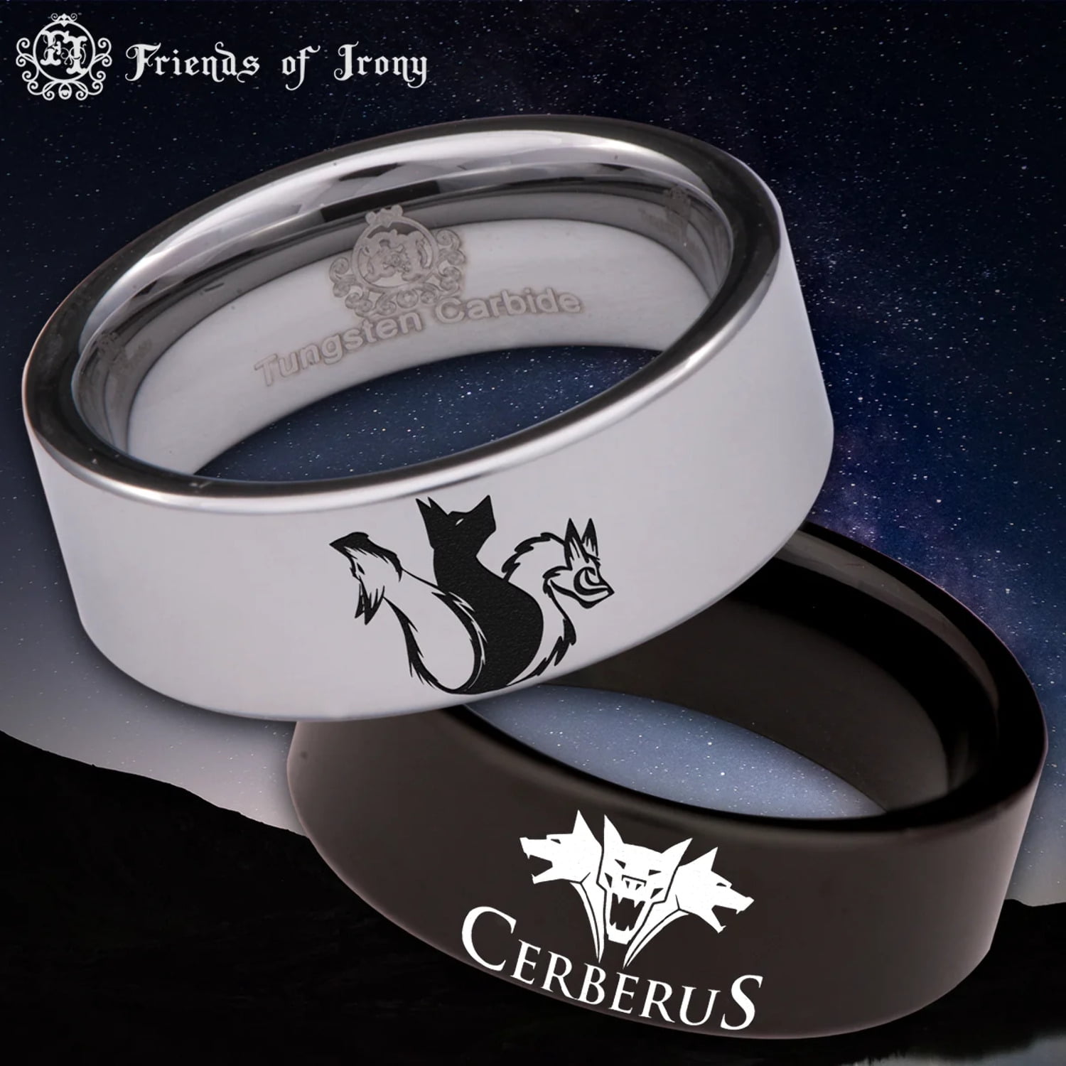 Cerberus Tungsten Carbide Ring - Walmart.com