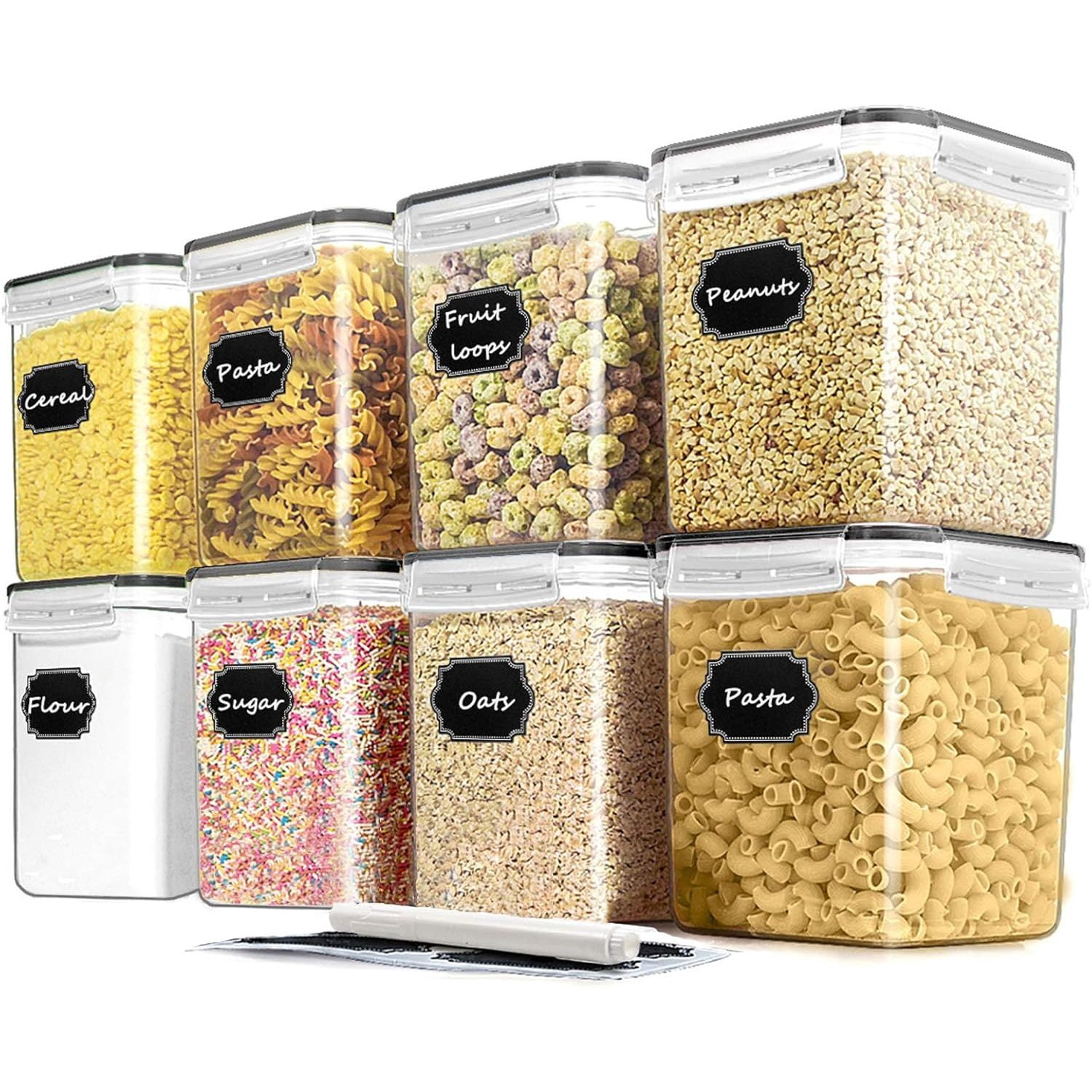 Cereal Container Food Storage Containers, Airtight Dry Food Storage ...