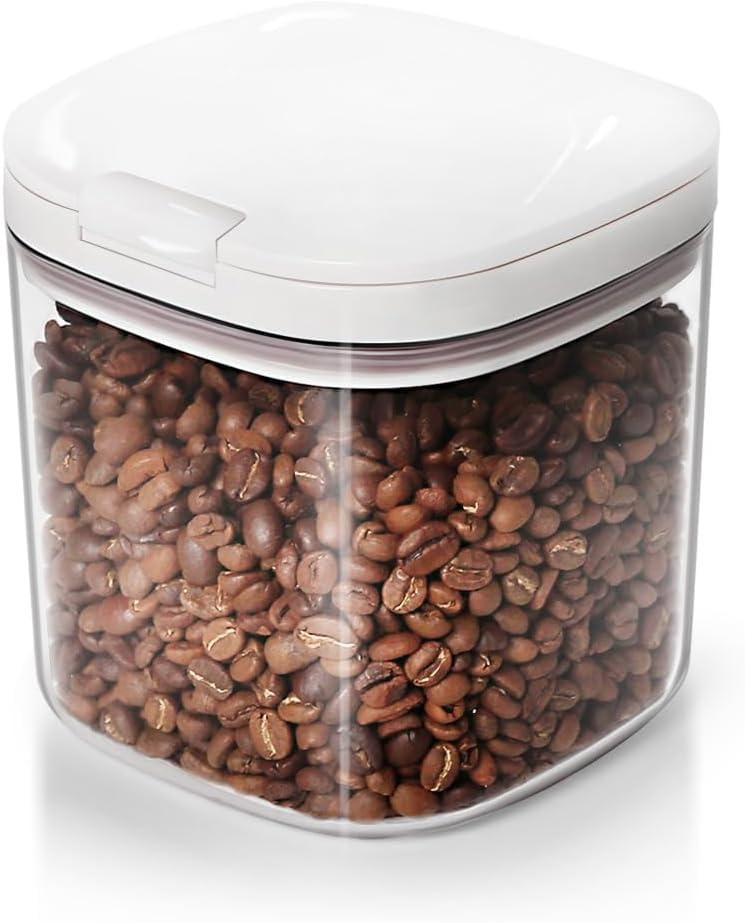 Cereal Containers with Pop Lid - 1.0L/1.0 Qt Food Storage Dispenser ...