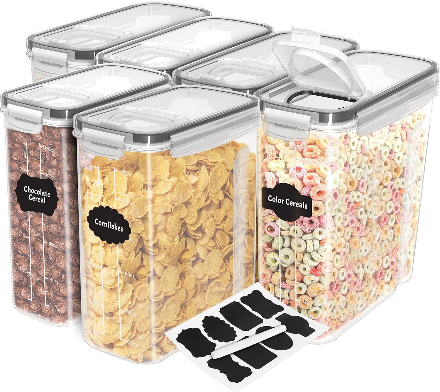Cereal Containers Storage - Liter Airtight Food Storage Containers ...