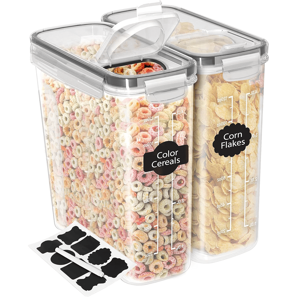 Cereal Containers Storage, Liter Airtight Food Storage Containers and ...