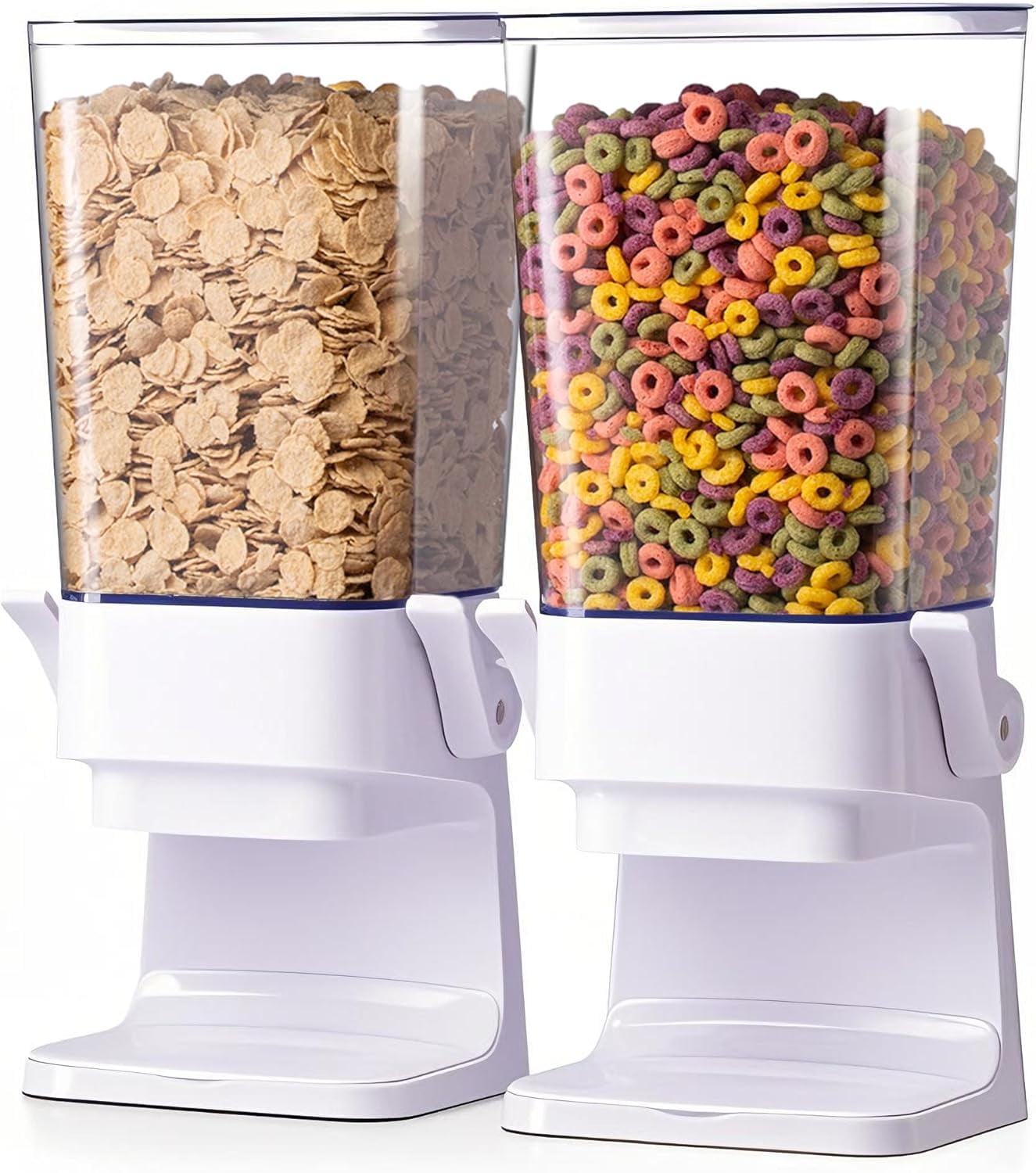 Cereal Dispenser Countertop 2Pc, Cereal Containers Storage, 5L ...