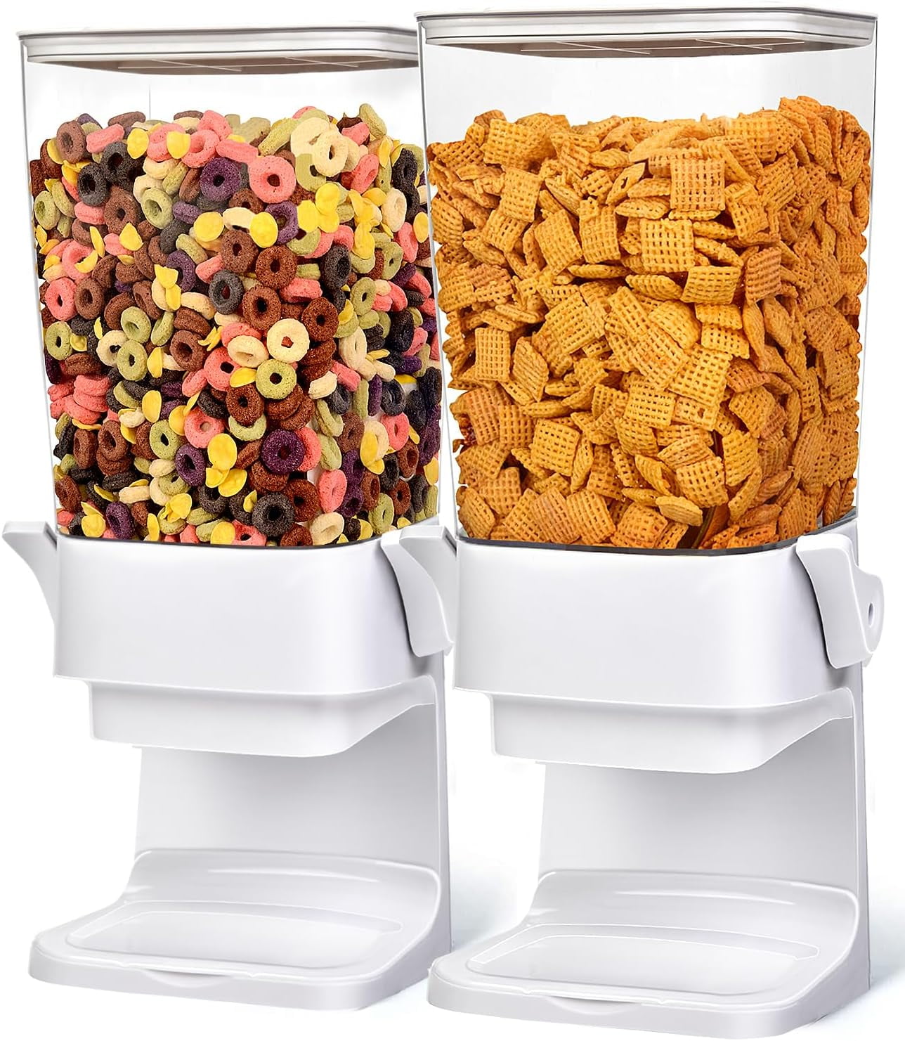 Cereal Dispenser Countertop 2pcs,5.5L Cereal Containers Storage ...